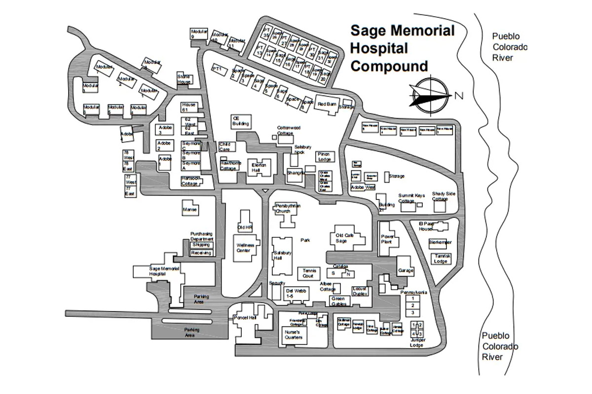campus map – Navajo Health Foundation – Sage Memorial Hospital